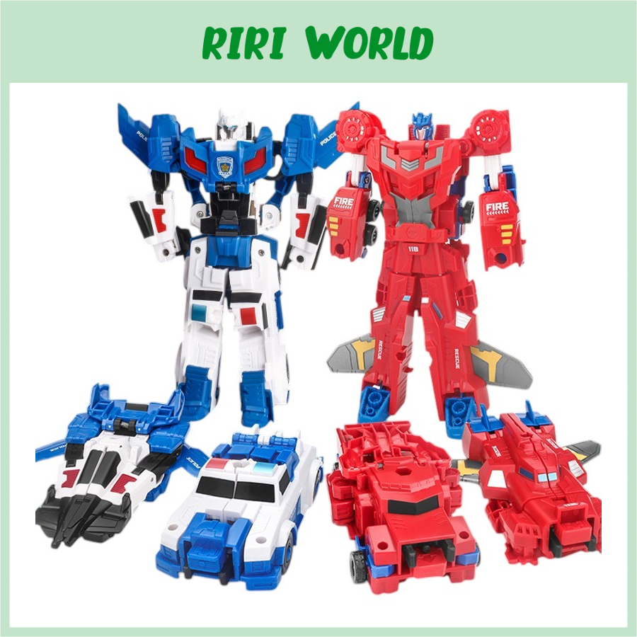 Transforming robot model car toy Police Car Transforming robot Police ...