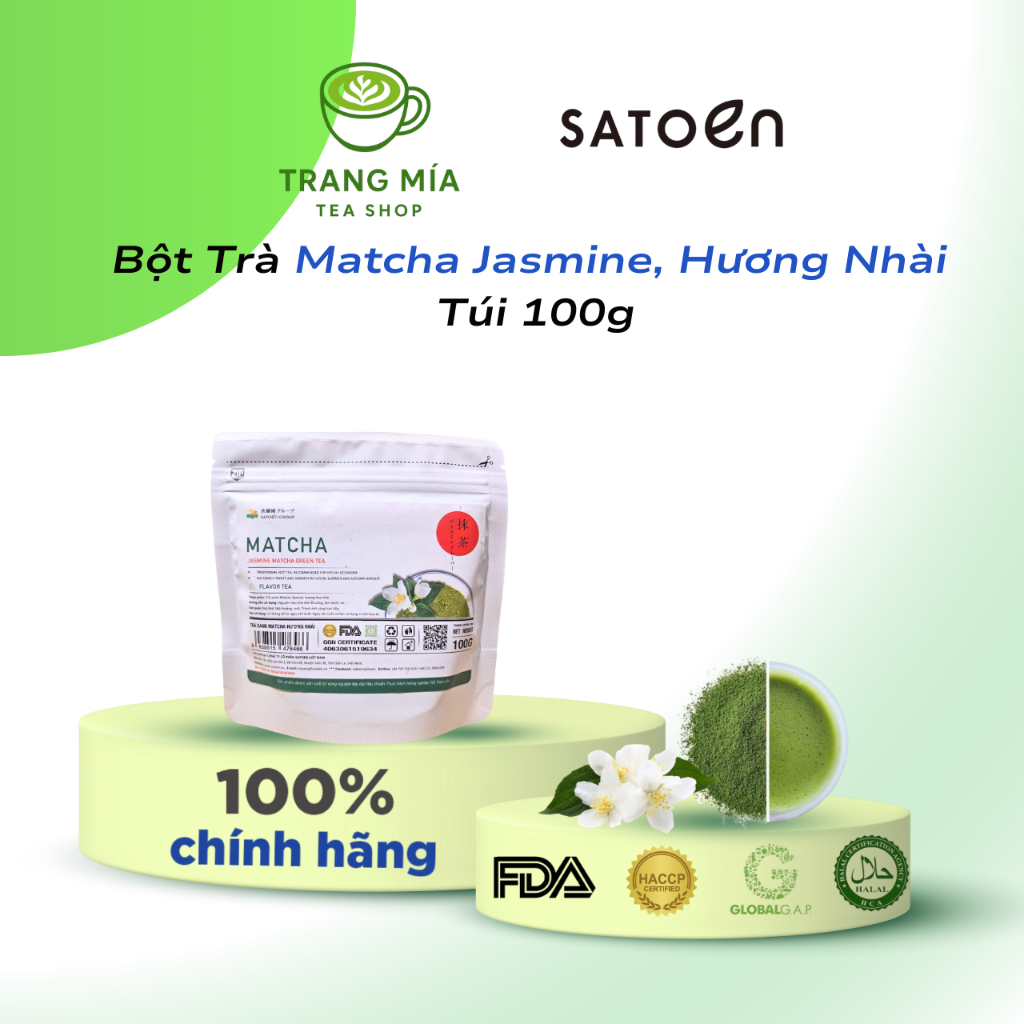 Satoen Matcha Jasmine - Size 100g | Shopee Philippines