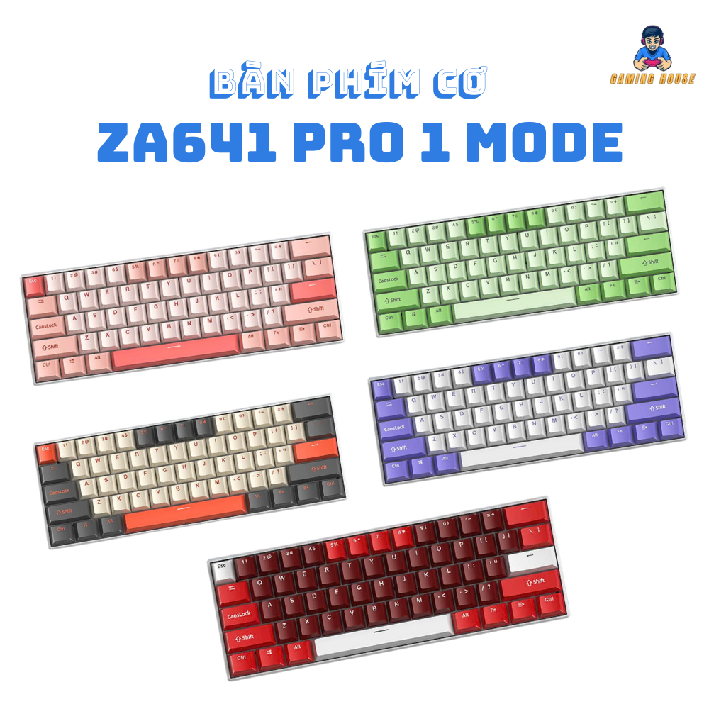 ATAS ZA641 Pro 1-mode Wired Mechanical Keyboard - 64 keys - RGB Led ...