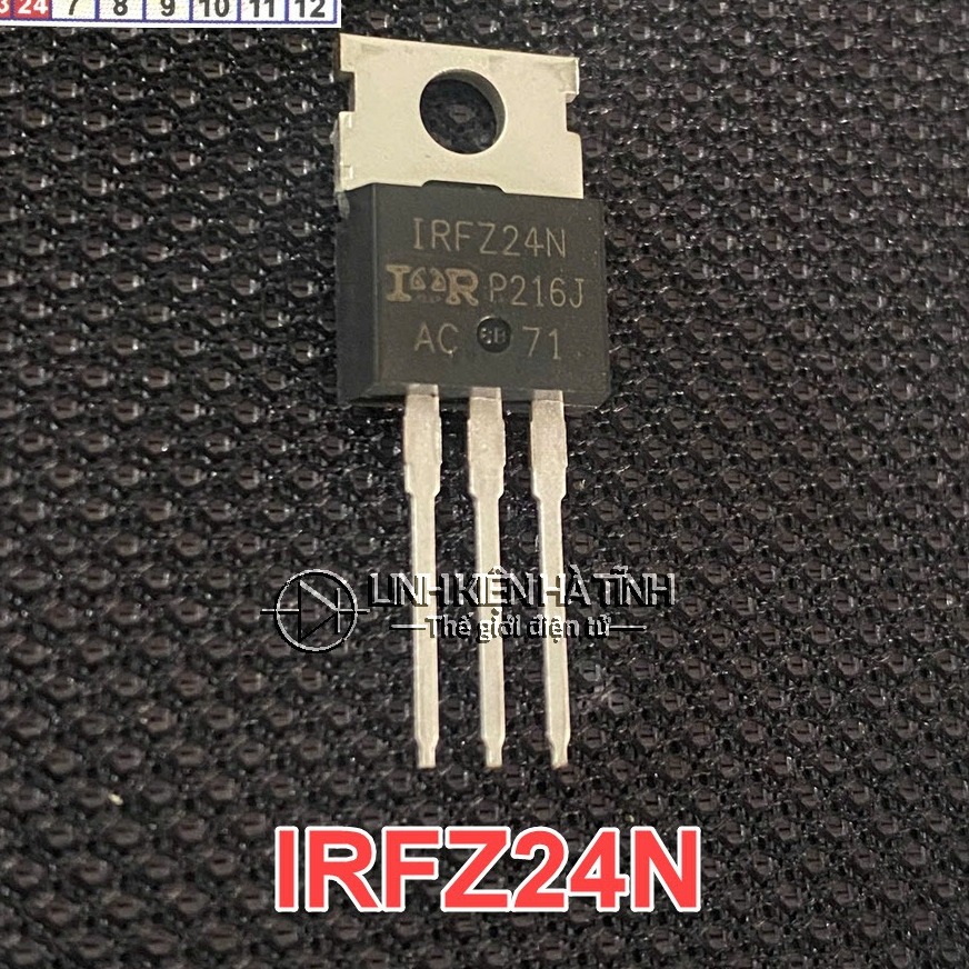 Bag of 6 IRFZ24N IRFZ24 Z24 N-channel MOSFET components TO-220 55V 17A new | Shopee Philippines