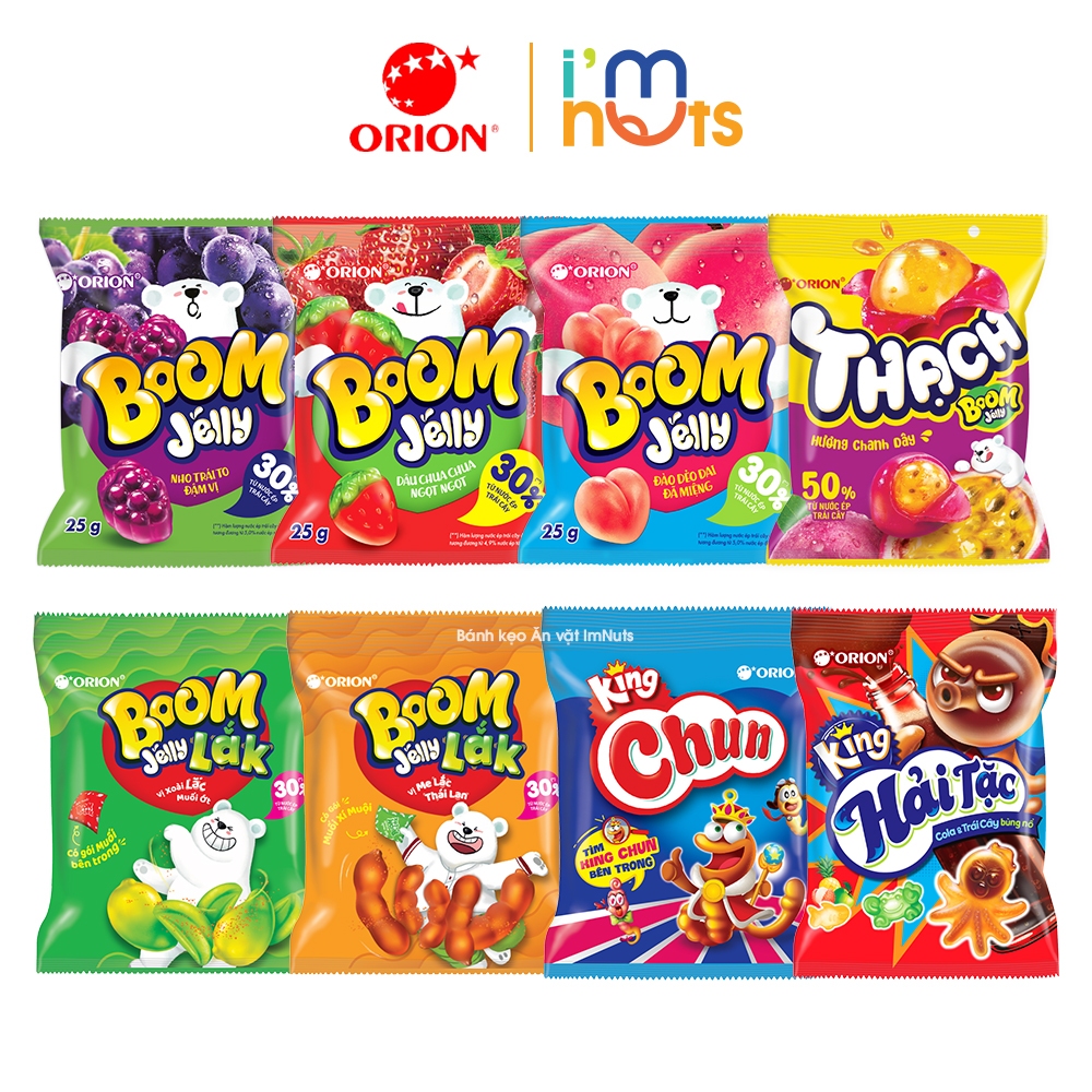 Combo of 5 Small Packets of Boom Jelly Orion Marshmallows of All ...