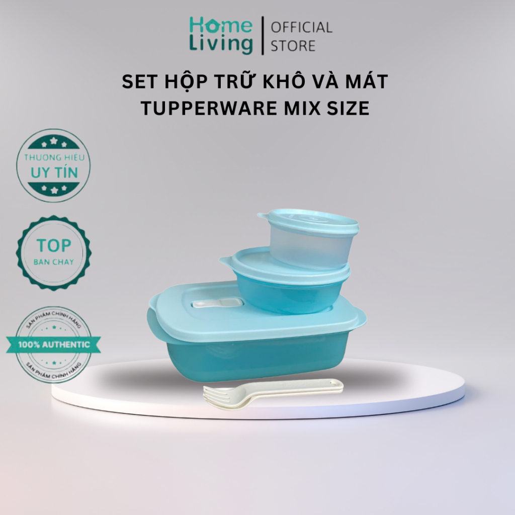 Set of 3 TUPPERWARE Boxes Mix Size Looks Like It - 2 Cool Dry Boxes ...