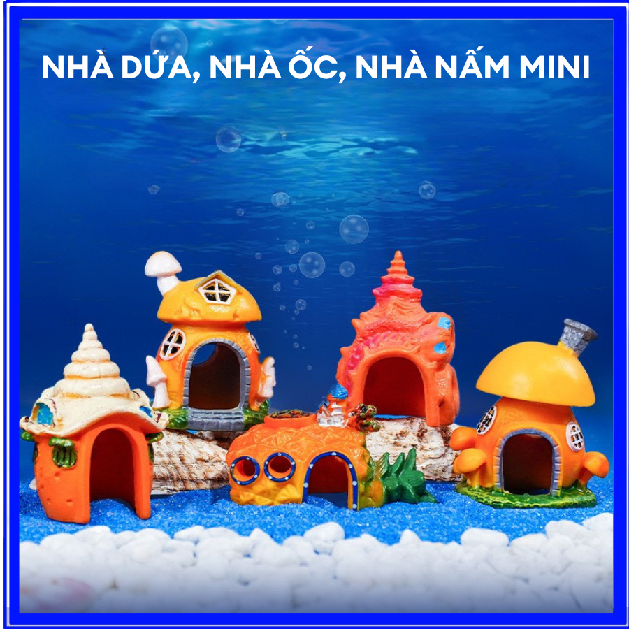 Mini Pineapple House Model, Conch House, Mushroom House, Fish Tank ...