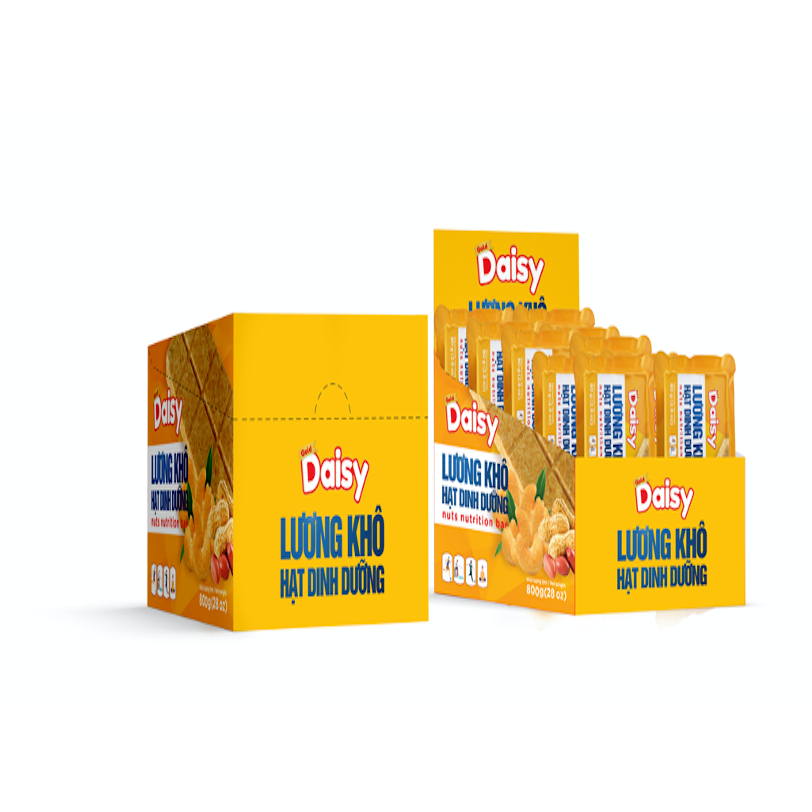 AMMYFOOD - Box of 10 Daisy Friendship nutritional dry food bars 700g ...
