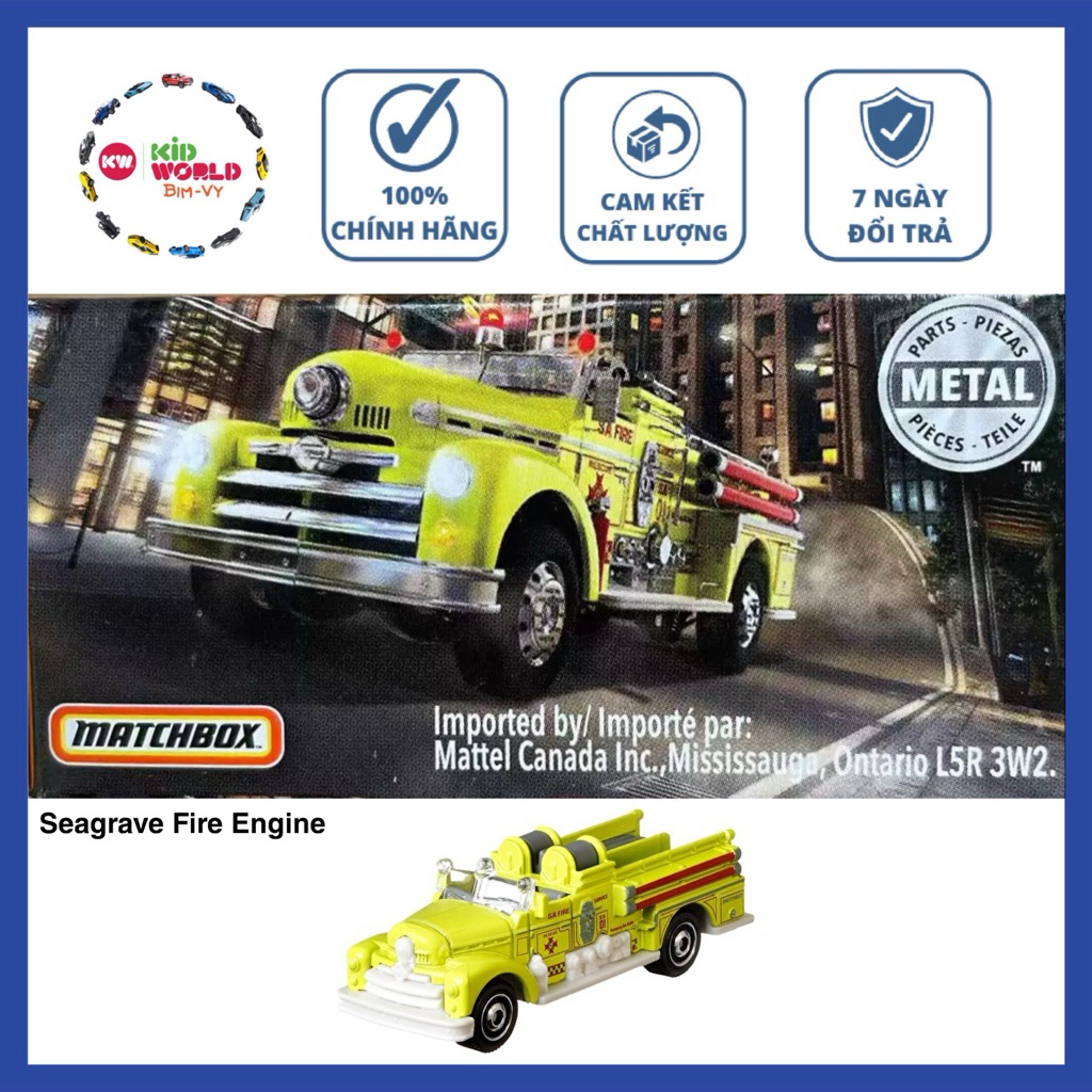 Matchbox Box Model Vehicle Seagrave Fire Engine 26/100. Scale 1:64 ...
