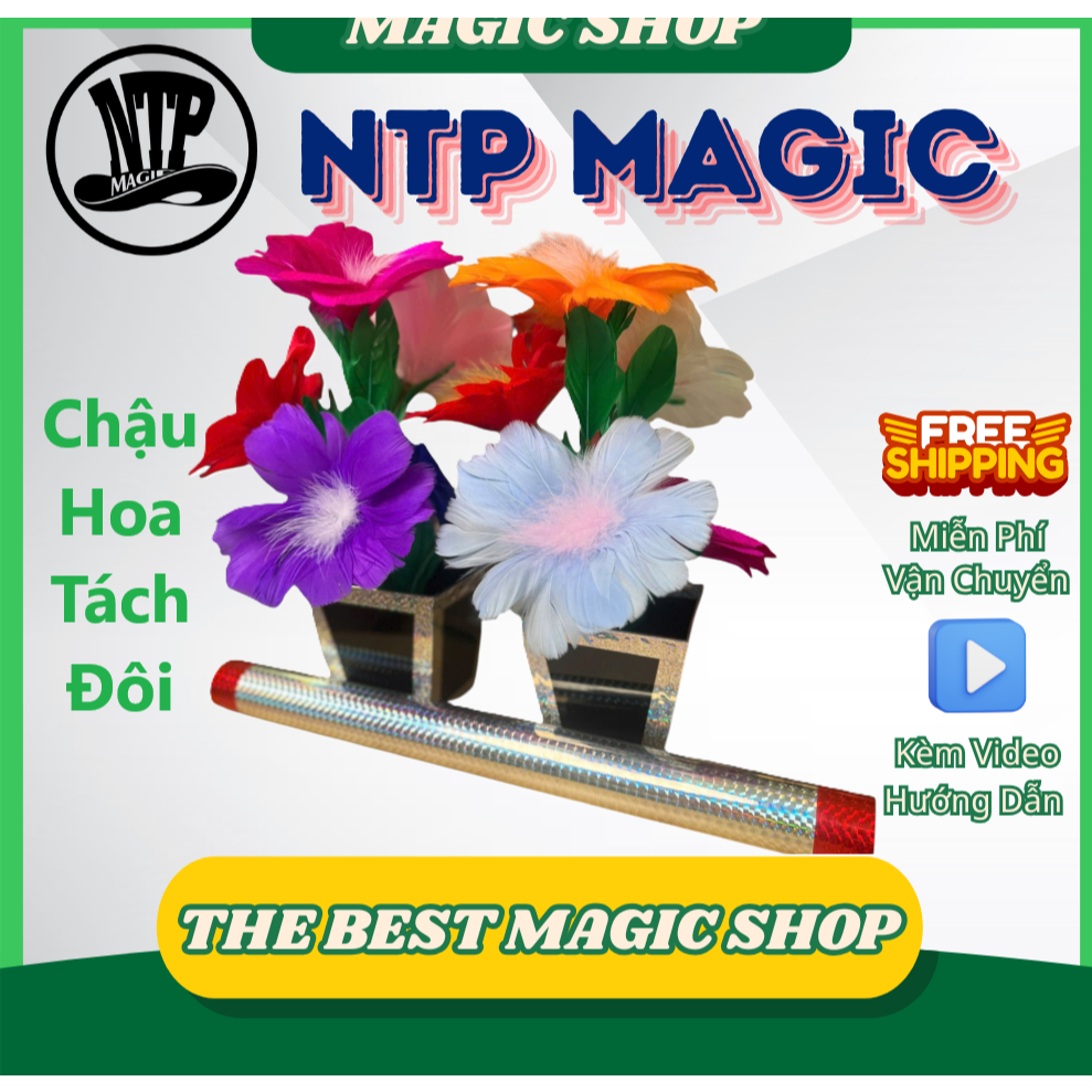 Magic flower pot separated into half for smooth performance ...