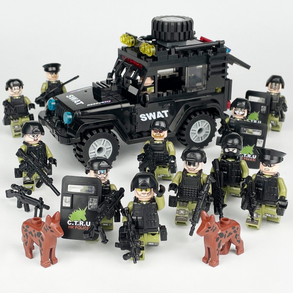 SWAT Police Car Assembly Toy - Swat Soldier Accessories - Assembling ...