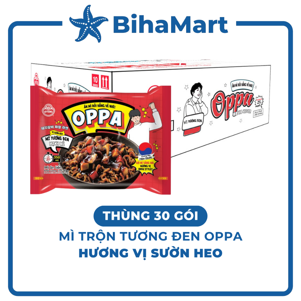 [30 PACK BOX]-TTOGI - Oppa black bean noodles with Pork Rib flavor ...