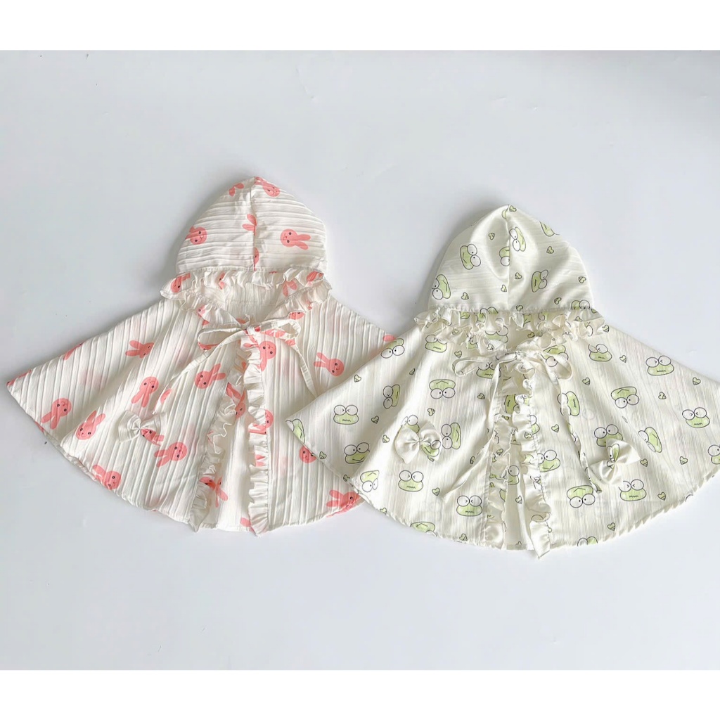 Blue and Pink Cloak for Sun and Dust Protection for Girls from SS ...