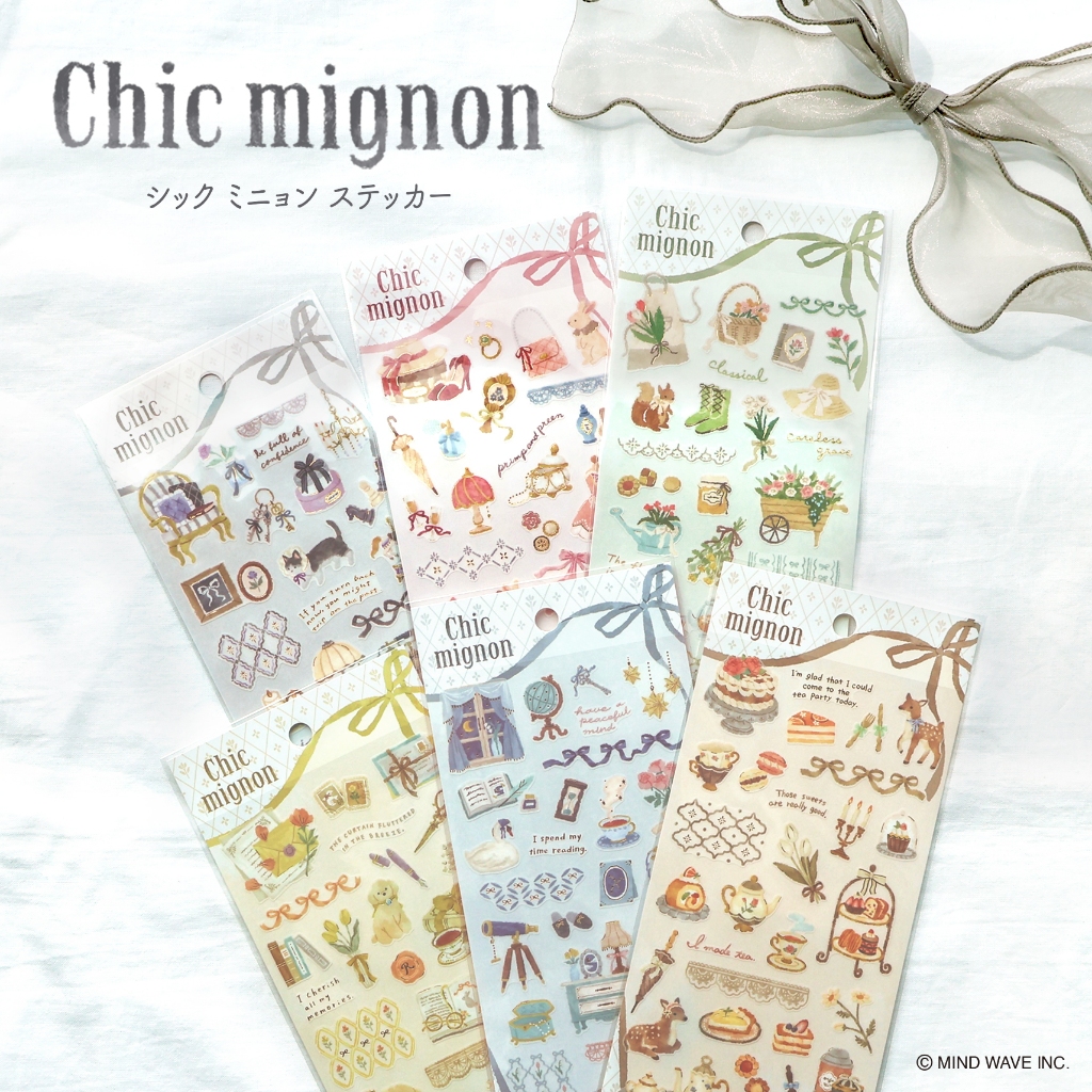 Mindwave "Chic Mignon" sticker samples | Japan | Shopee Philippines
