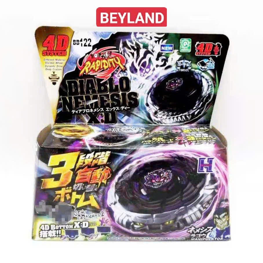 Beyblade 4D BB122 Dark Boss Diablo Nemesis | Shopee Philippines