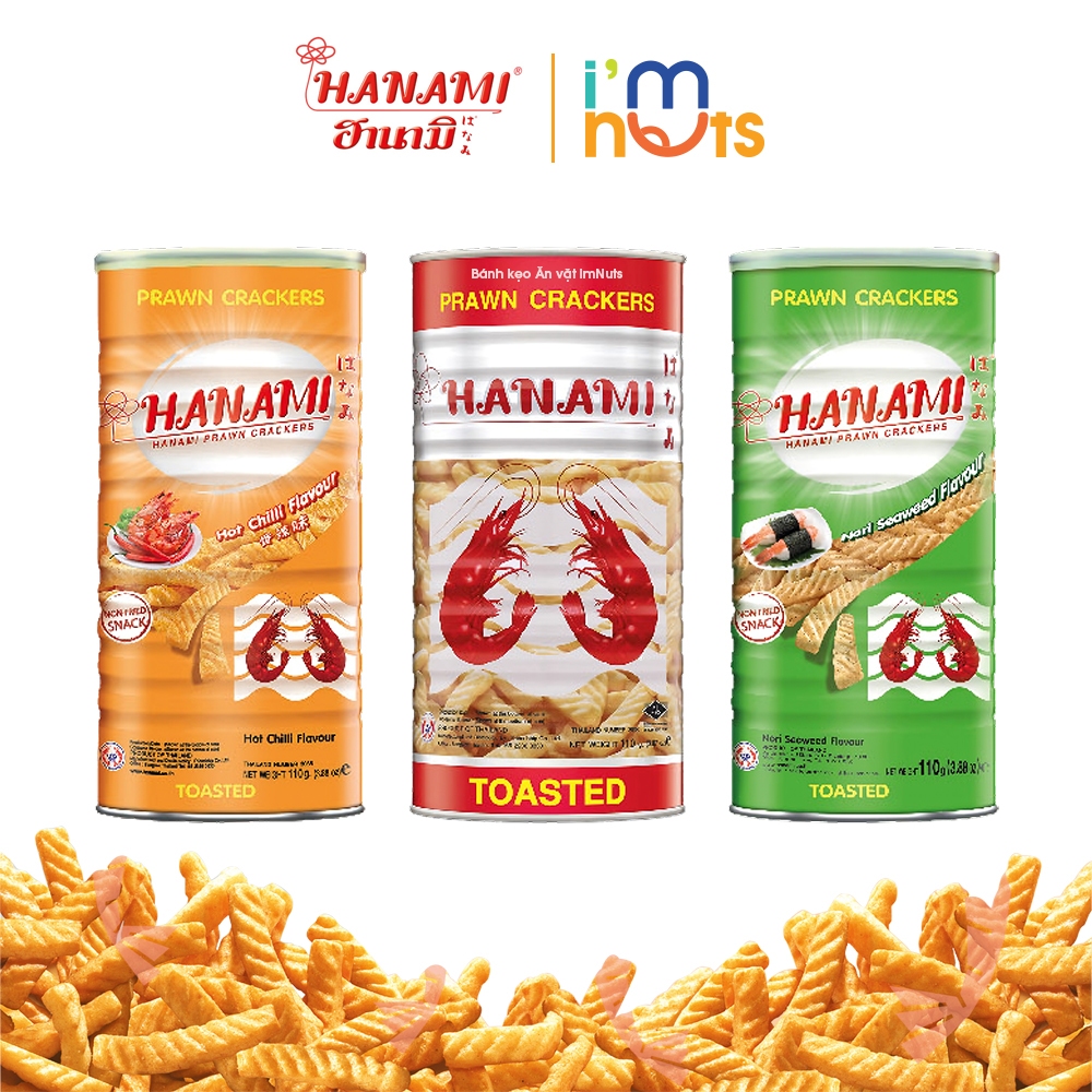 Thai Hanami Shrimp Snack Assorted Flavors Tin Box 110g | Shopee Philippines