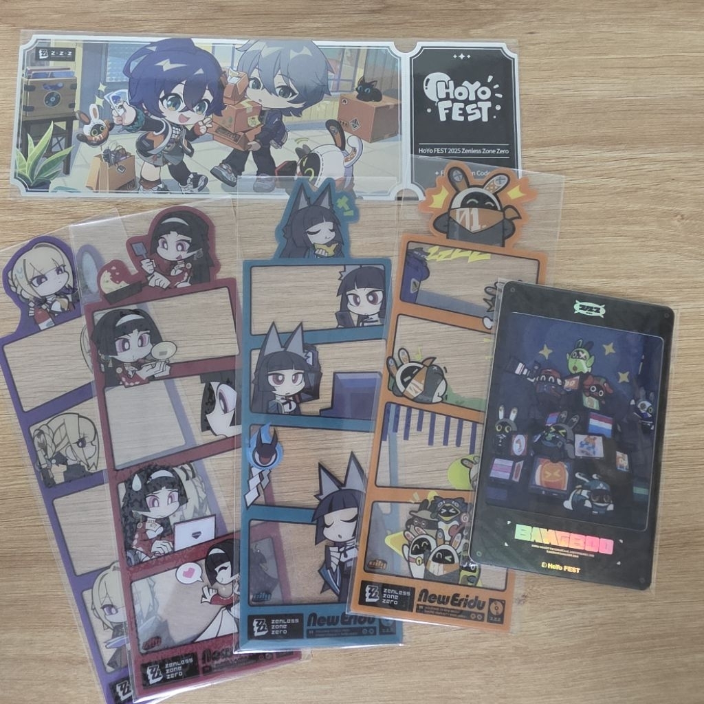 (Hoyofest 2025) ZZZ Ticket Photocard bookmark Bangboo - Zenless Zone ...