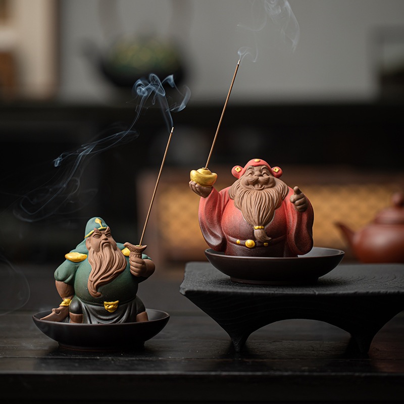 Tea Table Toy, Incense Holder in the Shape of Tu Sa Quan Van Truong ...