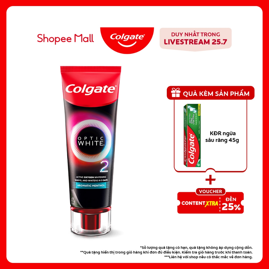 OXY [Only Livestream 25.7] Colgate Optic White O2 Toothpaste ...