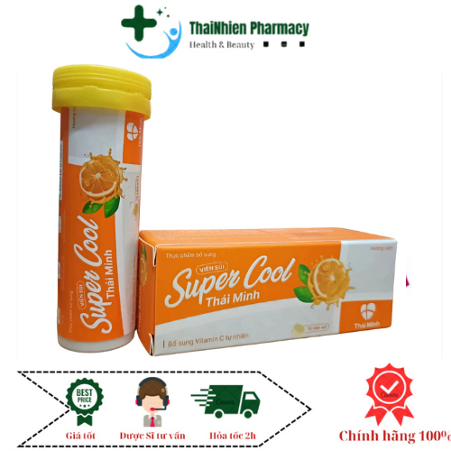 Thai Minh Super Cool Effervescent C Tablets - Helps Supplement Vitamin ...