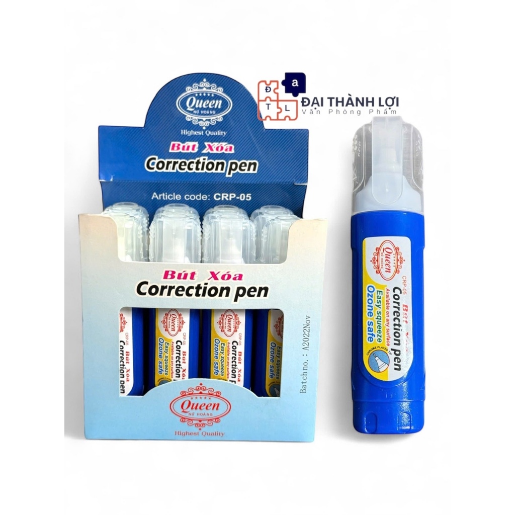 Queen water erasing pen - high coverage, good adhesion on many surfaces ...