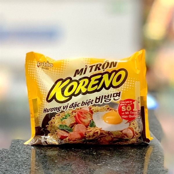 Carton of 40 packs of Koreno Mixed Noodles Special Spicy Flavors/Beef ...