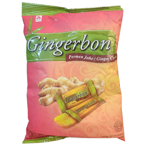 GINGERBON -- RED pack 125g -- Ginger Candy (soft) Ginger Candy (HALAL ...