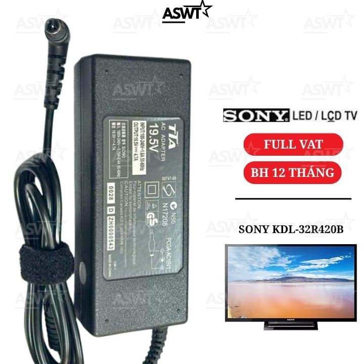 Sony TV Power Adapter KDL-32R420B 32 inch 19.5V - - FULL VAT | Shopee ...