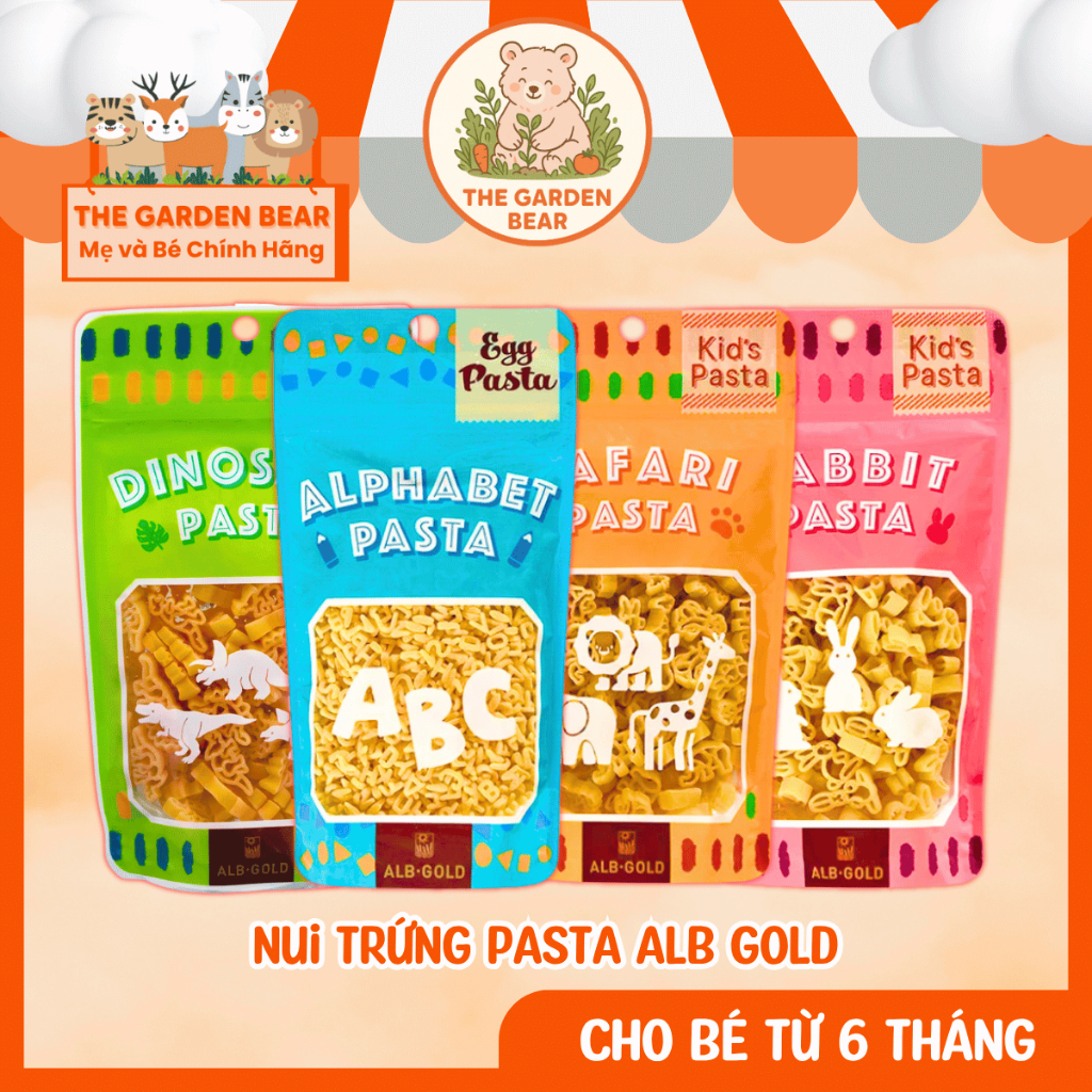 ALB GOLD Japanese ABC Letter Shaped Egg Noodles 90g - Weaning Food for ...