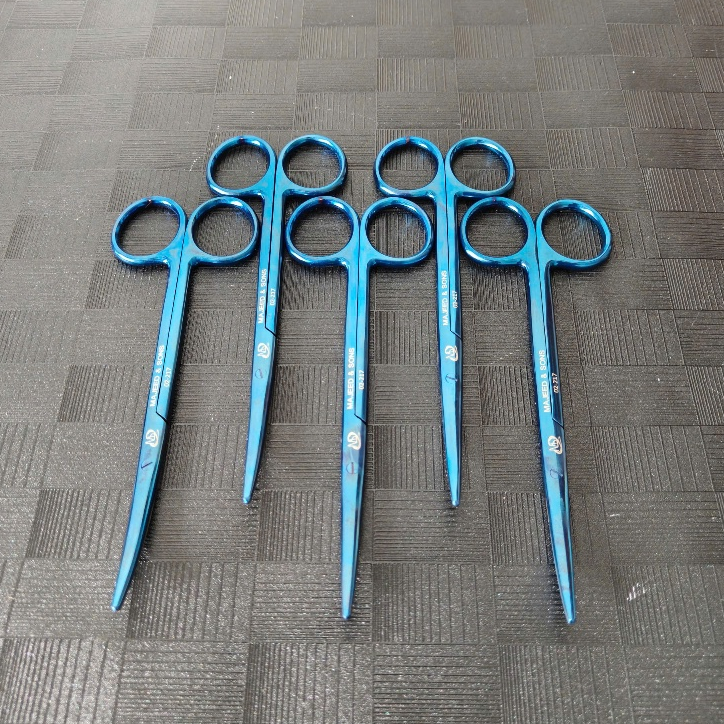 14cm curved tissue peeling scissors, 14cm curved blunt tip metz ...