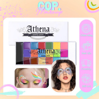 Athena Ucanbe face art palette with 20 cos colors and safe professional ...