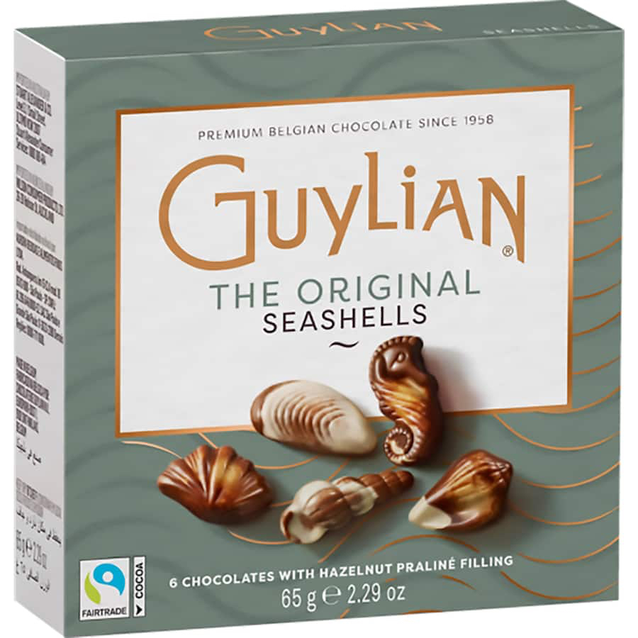 MIX Box OF 5 TYPES OF Guylian Chocolate Box Seashells, 65g - 250g ...