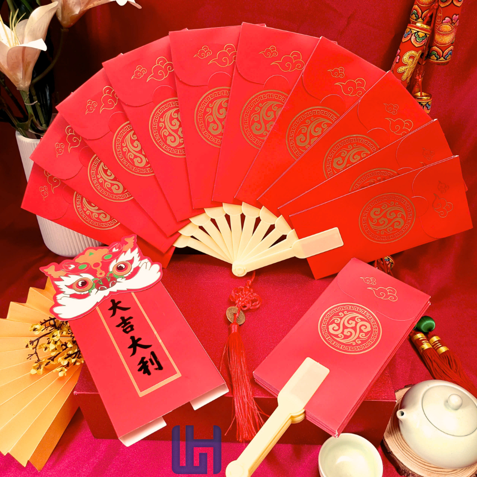 10 COMPARTMENT FAN Red Envelopes, SURPRISE GIFTS FOR WEDDINGS AND ...