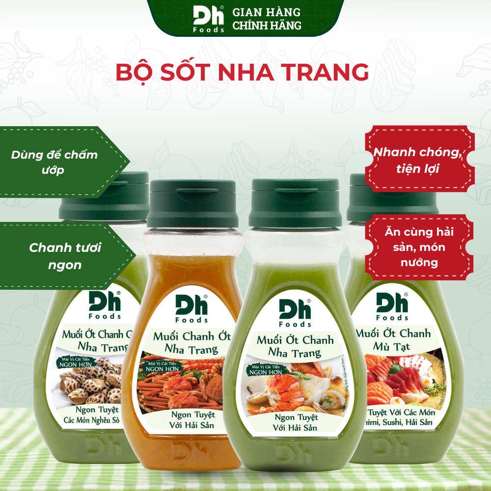Dh Foods Assorted Nha Trang Salt Sauce Used to Dip Seafood, Barbecue ...