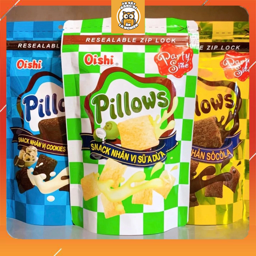 Combo of 5 packs of Pillows Oishi ice cream snacks of all flavors ...