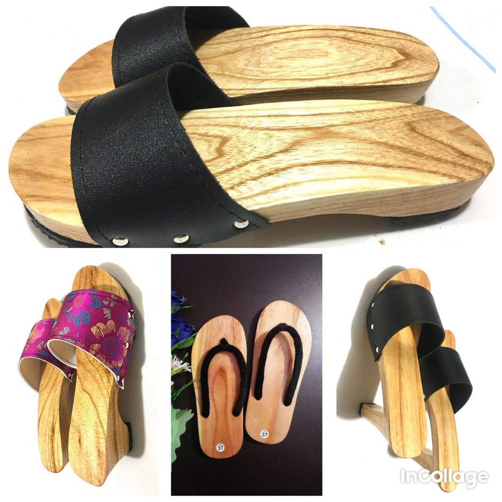 Wooden clogs, Japanese clogs, wooden clogs (factory) | Shopee Philippines