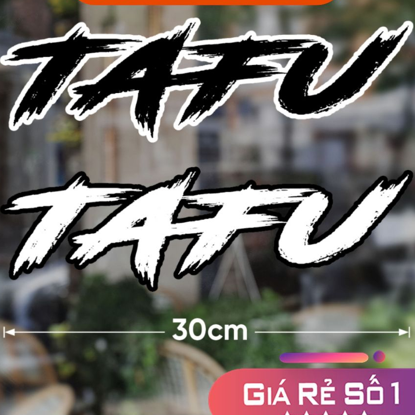 Tafu Motorcycle Sticker, TAFU Letter Decal, Tafu Car Sticker, High ...