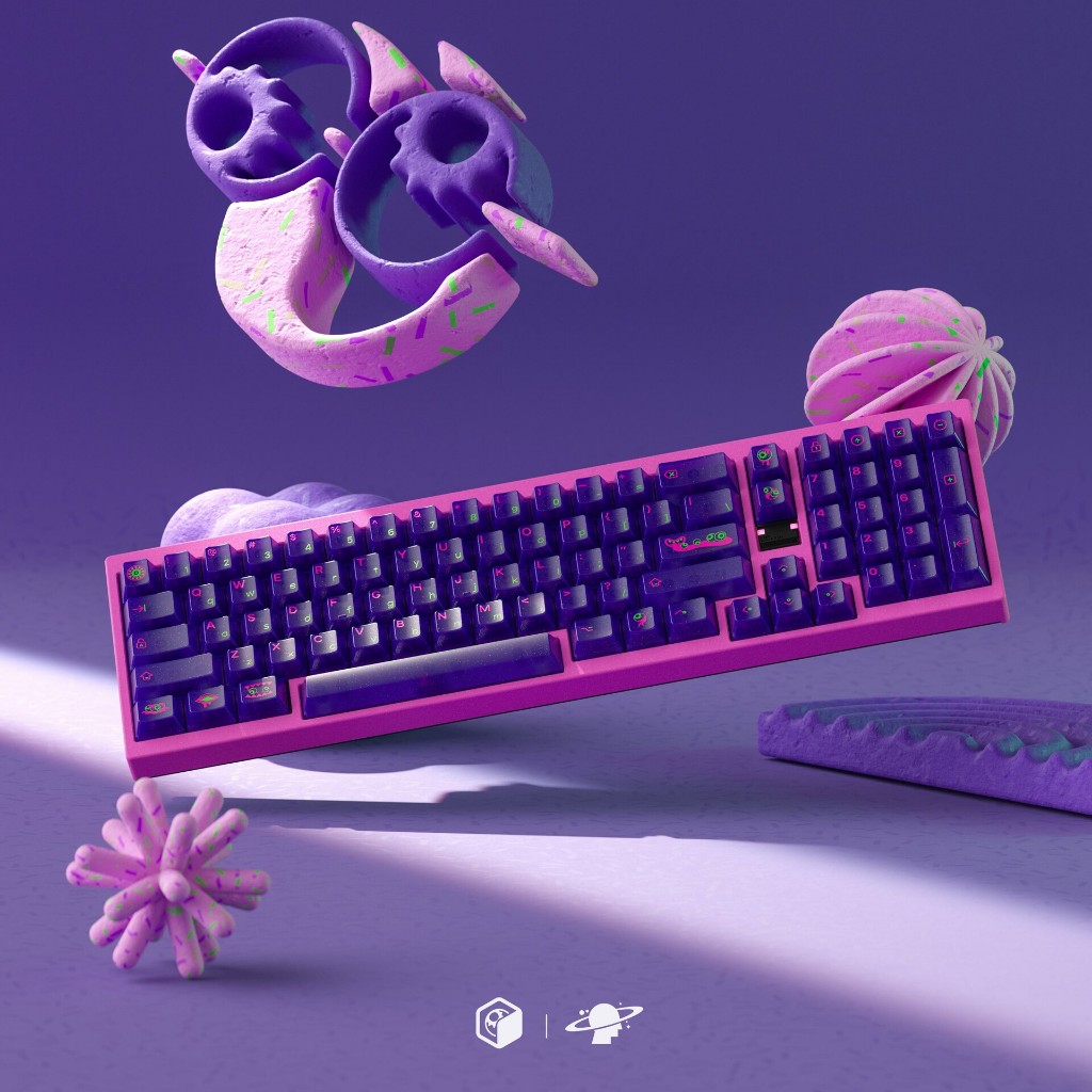 MW Eyeball Collector keycap set (Cherry profile / ABS UV Print ...