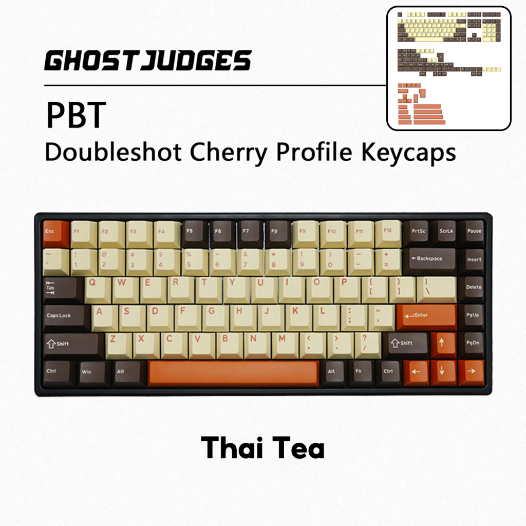 Keycap Ghost Judges - GJ Thai Tea PBT Doubleshot plastic for mechanical ...