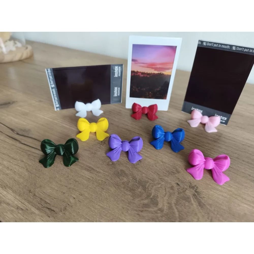 Instax photo stand, cute bow-shaped corner Card holder | Shopee Philippines