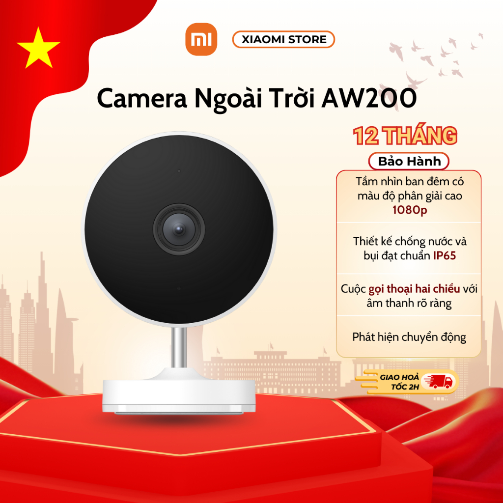 Xiaomi AW200 Full HD Outdoor Wifi IP Camera, Motion Tracking, Stranger ...