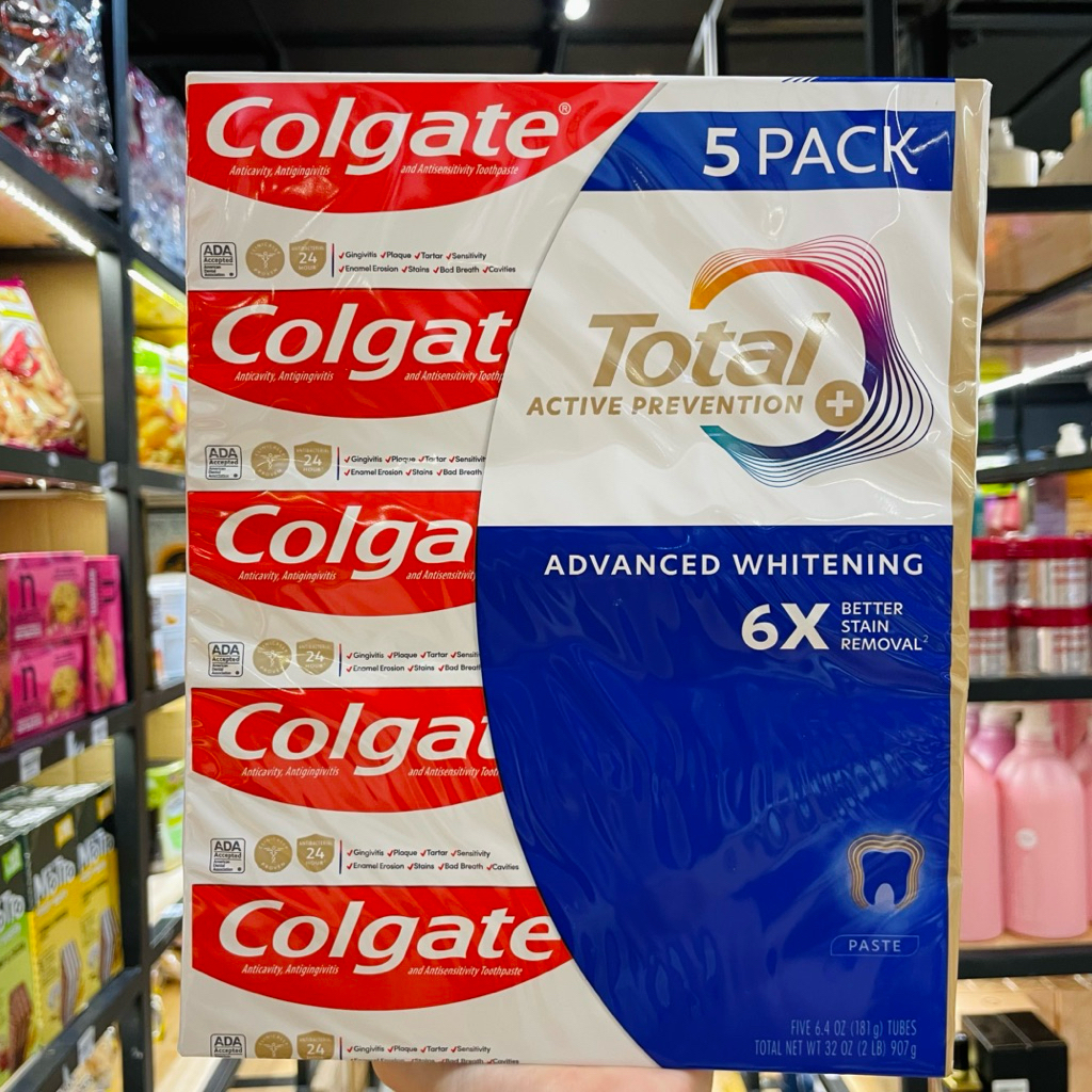 [American product/Lot of 5] COLGATE TOTAL ADVANCED WHITENING Toothpaste ...