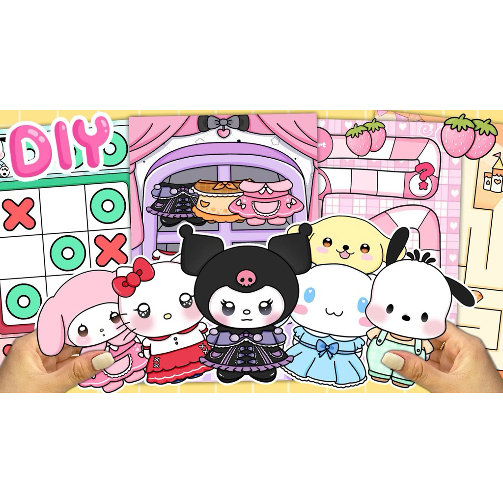 Sanrio character game paper doll toy - Pighandmade paper doll | Shopee ...