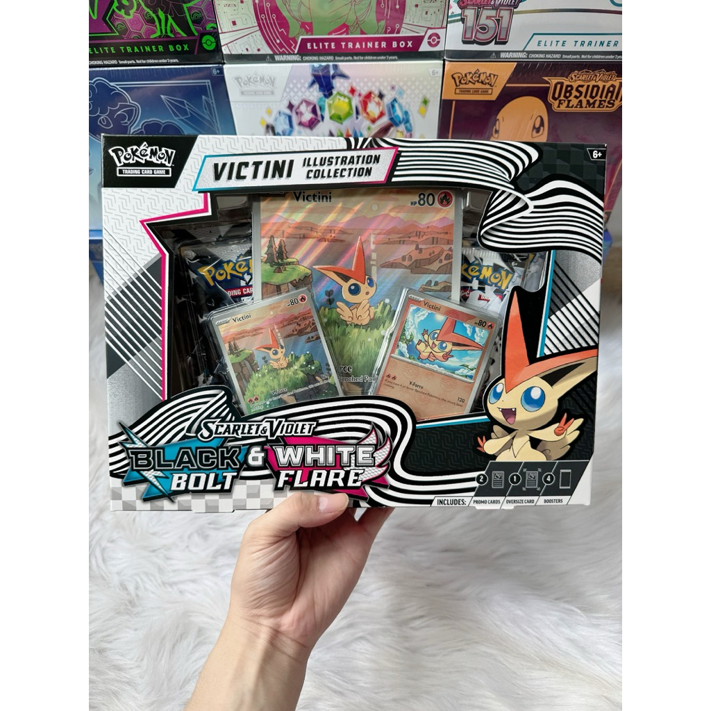 Pokémon TCG: Unova Victini Illustration Collection Card Box | Shopee ...
