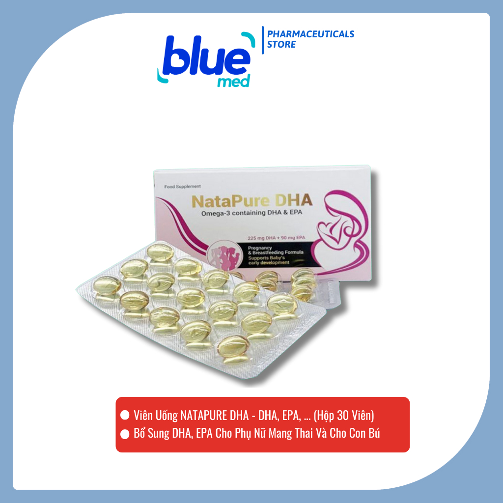 NATAPURE DHA Pills - DHA, EPA Supplement for Breastfeeding and Pregnant ...