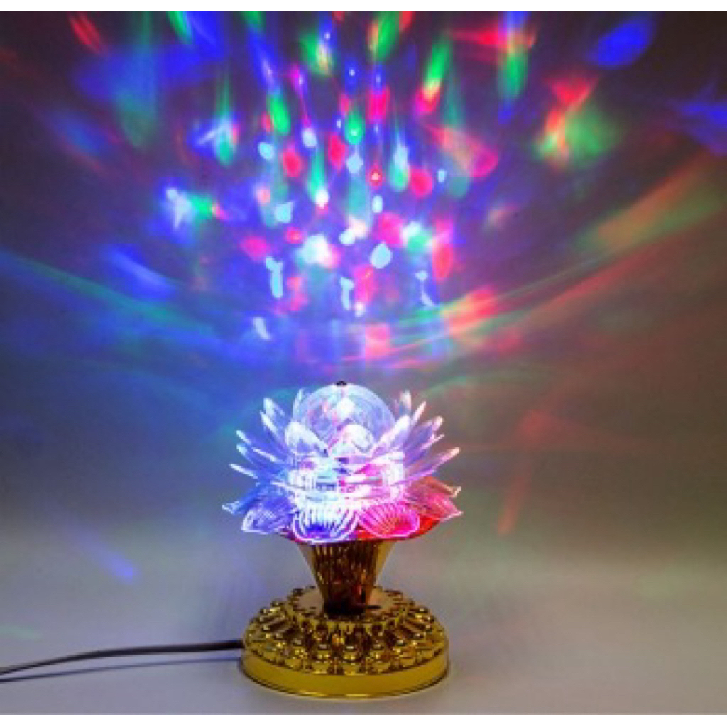 SET OF 1 7-COLOR ROTARY LOTUS LED LIGHT (LOTUS) | Shopee Philippines