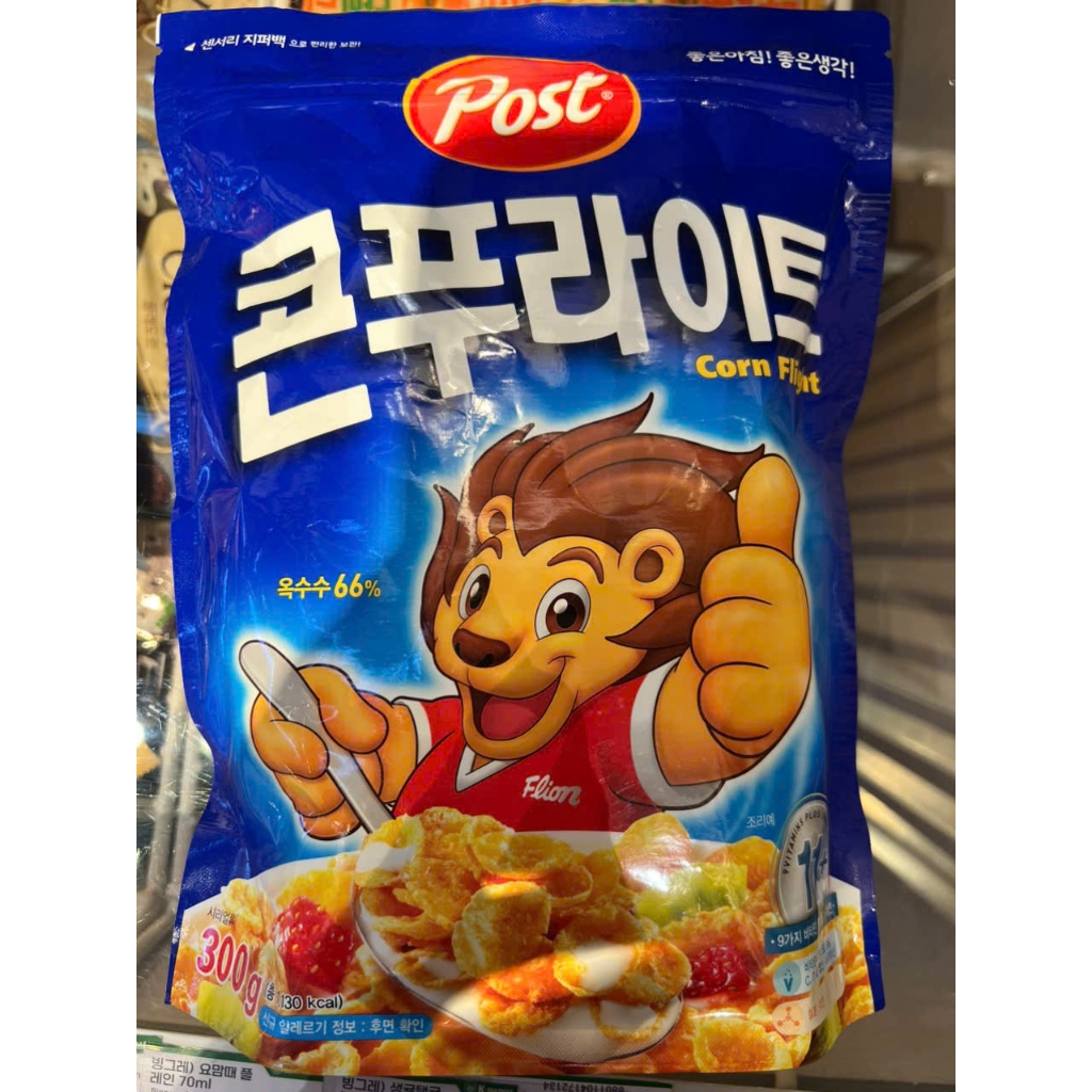 Korean IMPORTED BREAKFAST CEREAL POST CORN FLIGHT 300G - 콘푸라이트 | Shopee ...
