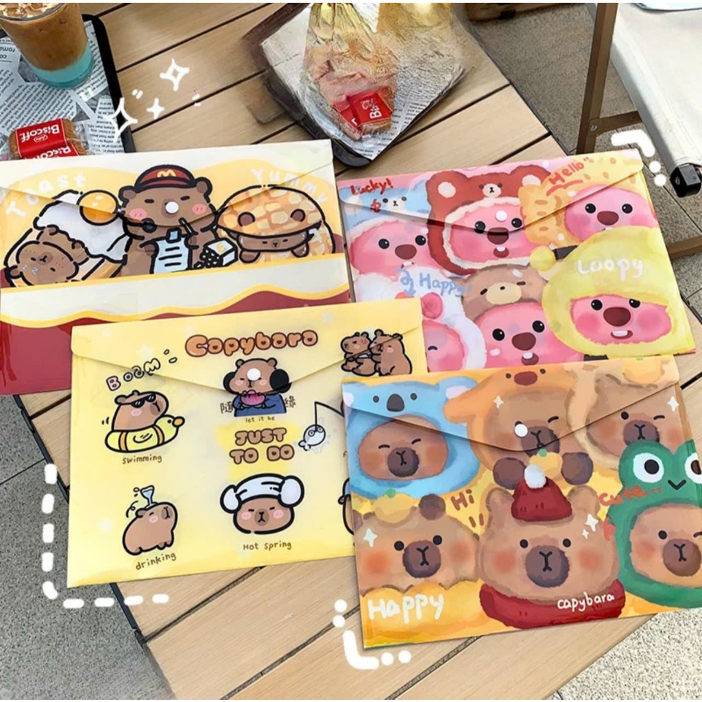MEOWU Shirt cover, A4 size waterproof button file cover with Cappy ...