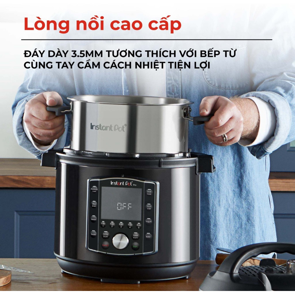 Instant Pot Pro 10 in 1 replacement pressure cooker - Evo Plus 6L with ...