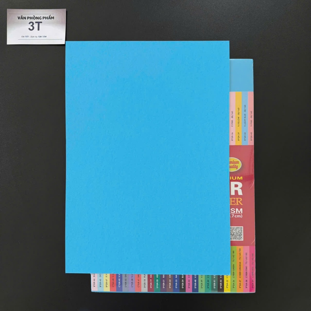 A4 PGrand 80gsm Blue Color Printing Paper with Clear 2-Sided Printing ...