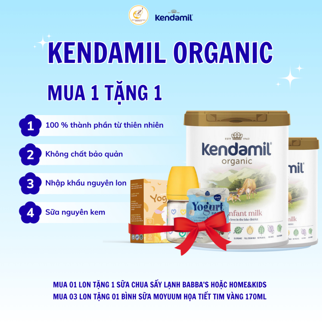 Kendamil Organic Organic Formula Milk Contains HMOs No. 1,2,3 800g ...