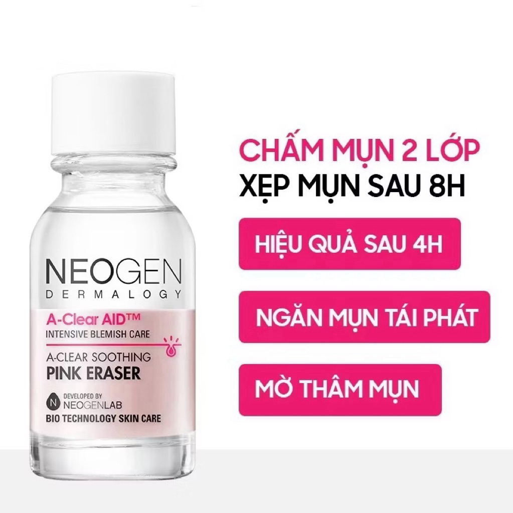 Neogen A-clear Soothing Pink Eraser Acne Spot Helps Reduce Acne and ...