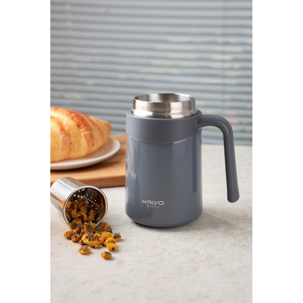 304 stainless steel thermos cup with Kaiyo tea filter 350ml | Shopee ...