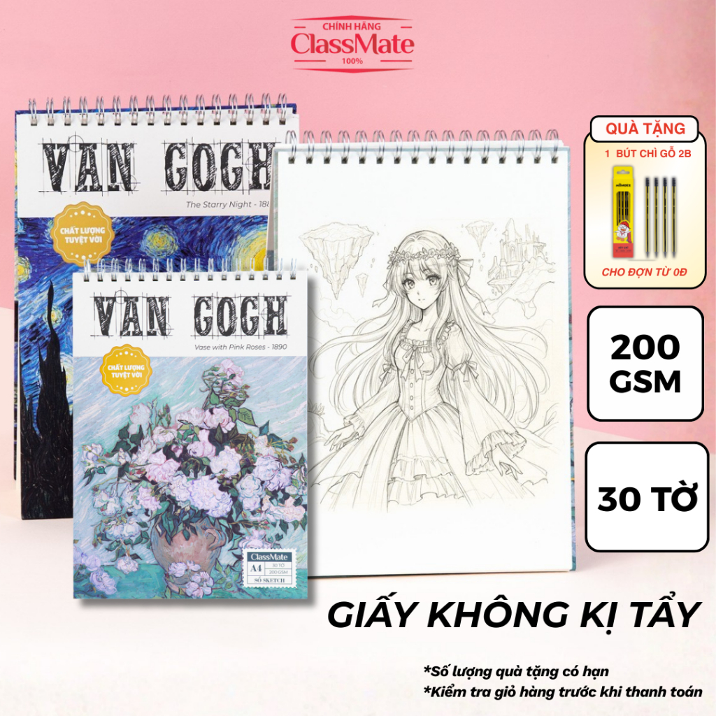 [GIVEAWAY] Sketchbook 200gsm Sketchbook VANGOGH Unbleached Paper ...